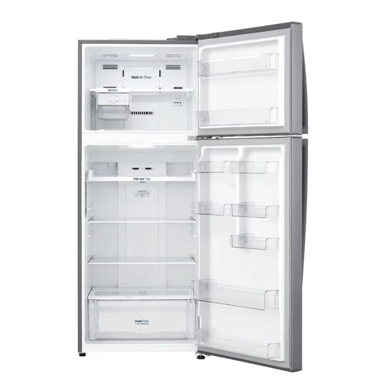 LG Double Door Fridge 15.4 ft: Inverter, Multi Air Flow, Silver | BlackBox