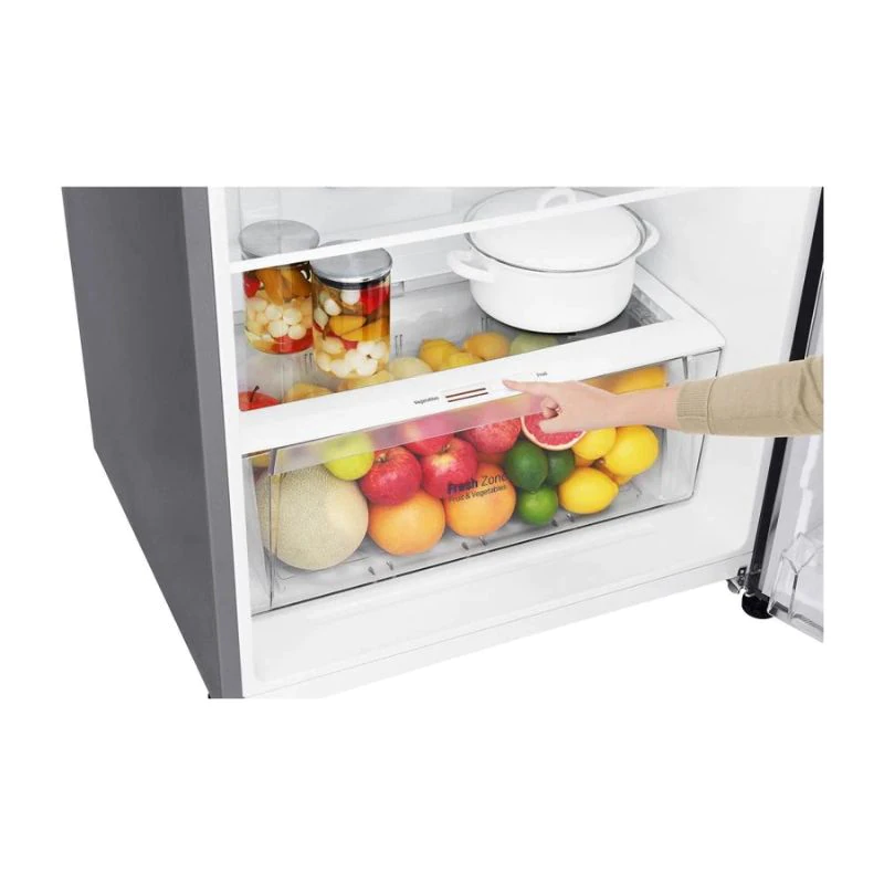 LG Double Door Fridge 15.4 ft: Inverter, Multi Air Flow, Silver | BlackBox